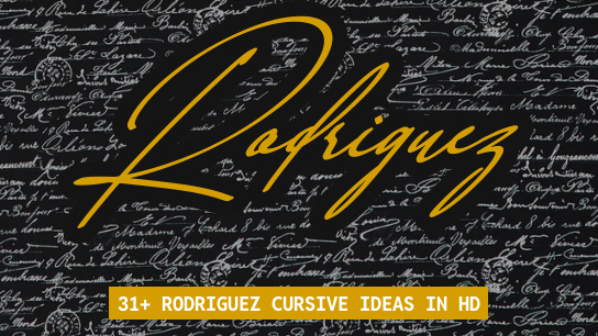 Rodriguez in Cursive ⚡ | 100+ Signature Ideas 2025