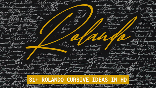 Rolando in Cursive ⚡ | 100+ Signature Ideas 2025