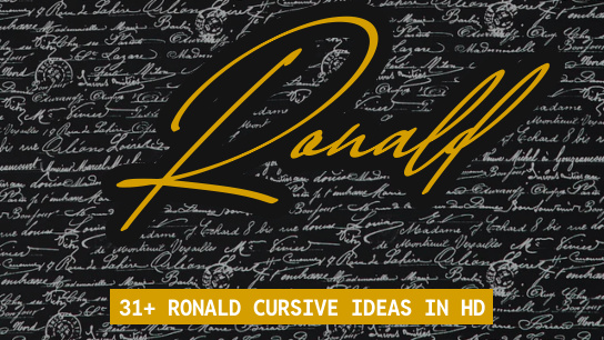 Ronald in Cursive ⚡ | 100+ Signature Ideas 2025