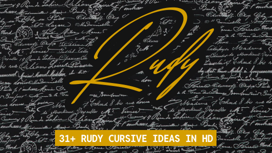 Rudy in Cursive ⚡ | 100+ Signature Ideas 2025