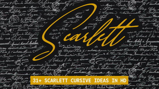 Scarlett in Cursive ⚡ | 100+ Signature Ideas 2025