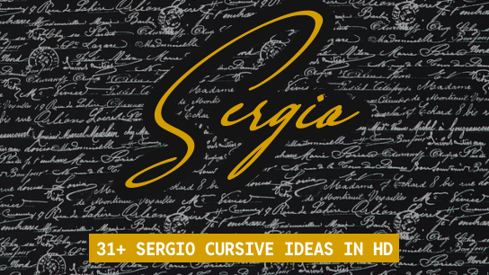 Sergio in Cursive ⚡ | 100+ Signature Ideas 2025