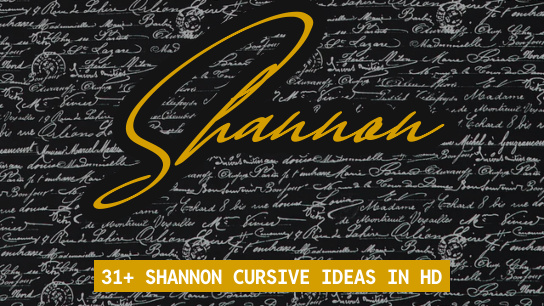 Shannon in Cursive ⚡ | 100+ Signature Ideas 2025
