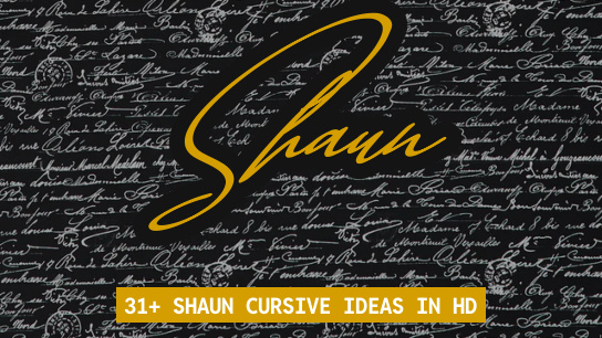 Shaun in Cursive ⚡ | 100+ Signature Ideas 2025