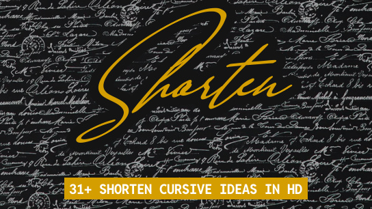 Shorten in Cursive ⚡ | 100+ Signature Ideas 2025