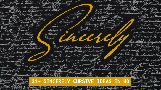Sincerely in Cursive ⚡ | 100+ Signature Ideas 2025