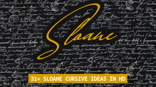 Sloane in Cursive ⚡ | 100+ Signature Ideas 2025