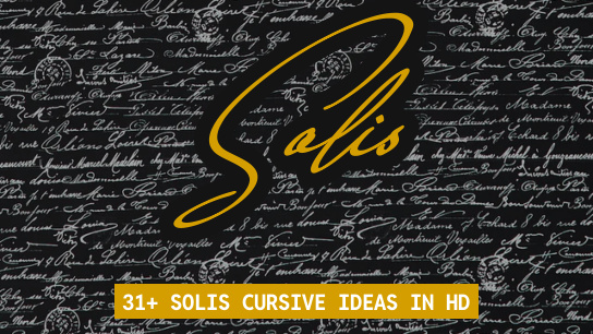 Solis in Cursive ⚡ | 100+ Signature Ideas 2026