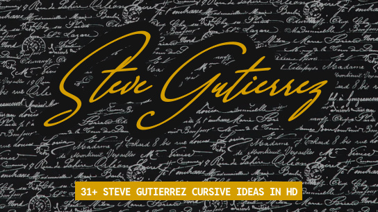 Steve Gutierrez in Cursive ⚡ | 100+ Signature Ideas 2025