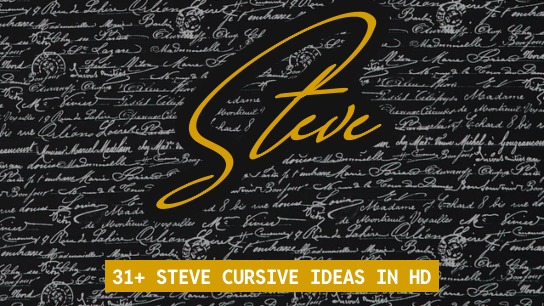 Steve in Cursive ⚡ | 100+ Signature Ideas 2025