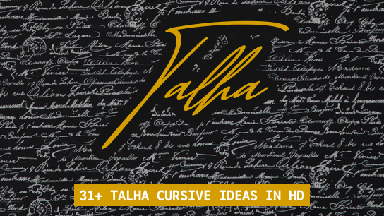 Talha in Cursive ⚡ | 100+ Signature Ideas 2025