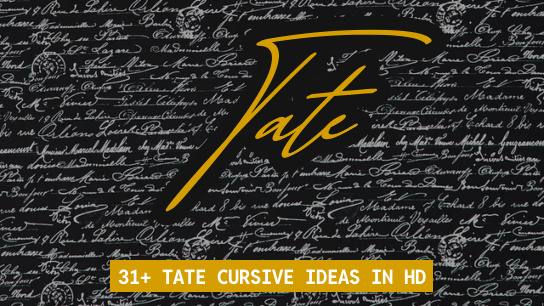 Tate in Cursive ⚡ | 100+ Signature Ideas 2025