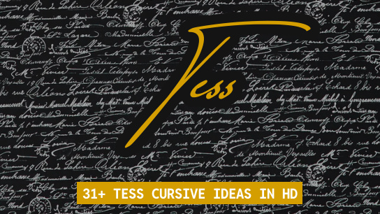 Tess in Cursive ⚡ | 100+ Signature Ideas 2025