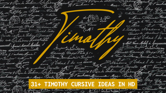 Timothy in Cursive ⚡ | 100+ Signature Ideas 2025