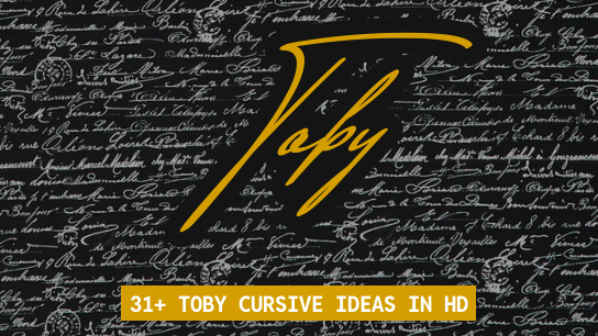 Toby in Cursive ⚡ | 100+ Signature Ideas 2025