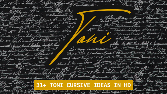 Toni in Cursive ⚡ | 100+ Signature Ideas 2025