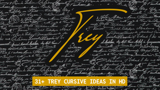 Trey in Cursive ⚡ | 100+ Signature Ideas 2025