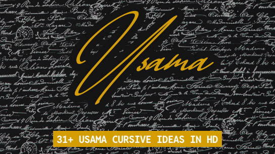 Usama in Cursive ⚡ | 100+ Signature Ideas 2025
