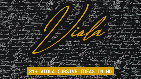 Viola in Cursive ⚡ | 100+ Signature Ideas 2025