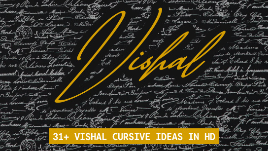Vishal in Cursive ⚡ | 100+ Signature Ideas 2026