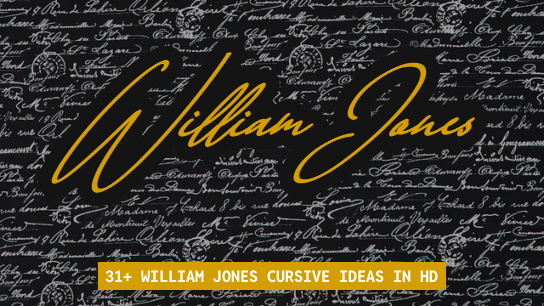 William Jones in Cursive ⚡ | 100+ Signature Ideas 2025