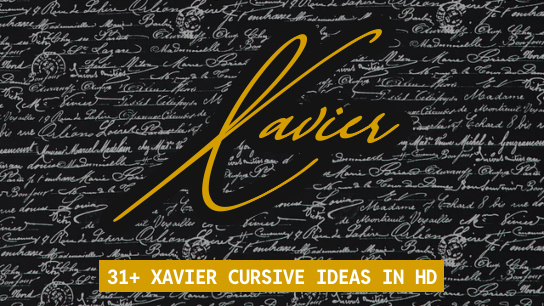 Xavier in Cursive ⚡ | 100+ Signature Ideas 2025