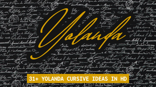 Yolanda in Cursive ⚡ | 100+ Signature Ideas 2025