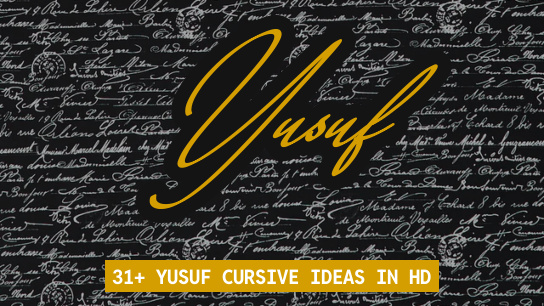Yusuf in Cursive ⚡ | 100+ Signature Ideas 2025