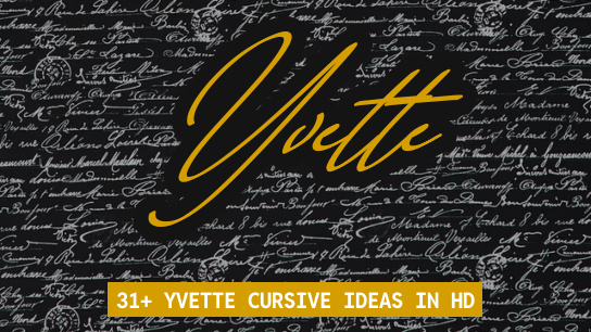 Yvette in Cursive ⚡ | 100+ Signature Ideas 2025