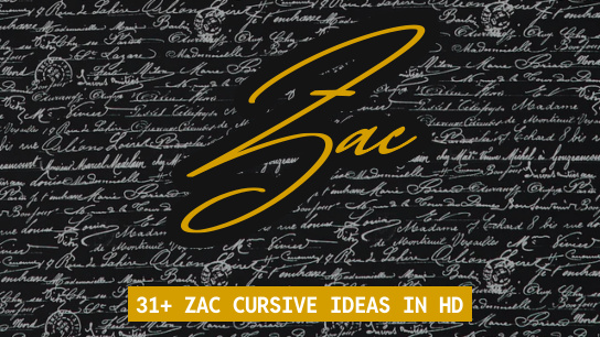ZAC in Cursive ⚡ | 100+ Signature Ideas 2025