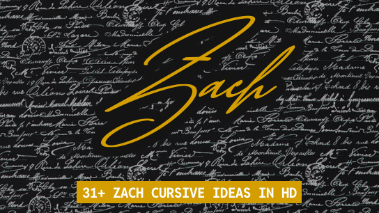 Zach in Cursive ⚡ | 100+ Signature Ideas 2025
