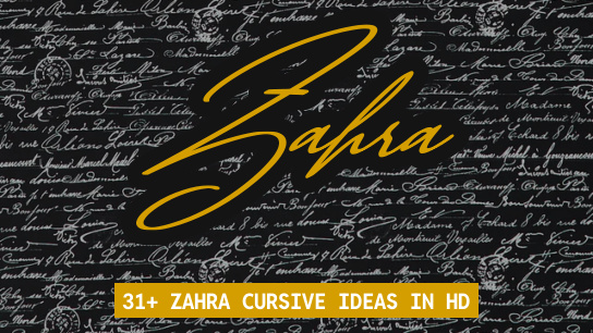 Zahra in Cursive ⚡ | 100+ Signature Ideas 2026