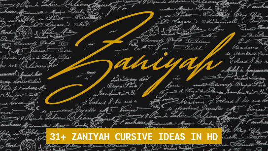 Zaniyah in Cursive ⚡ | 100+ Signature Ideas 2025