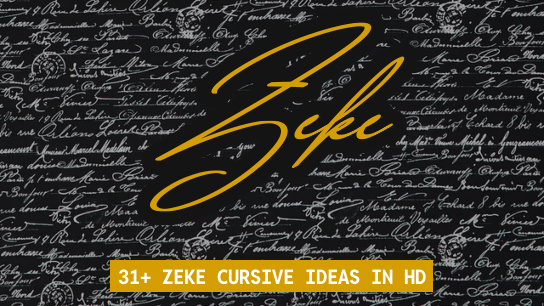 Zeke in Cursive ⚡ | 100+ Signature Ideas 2025